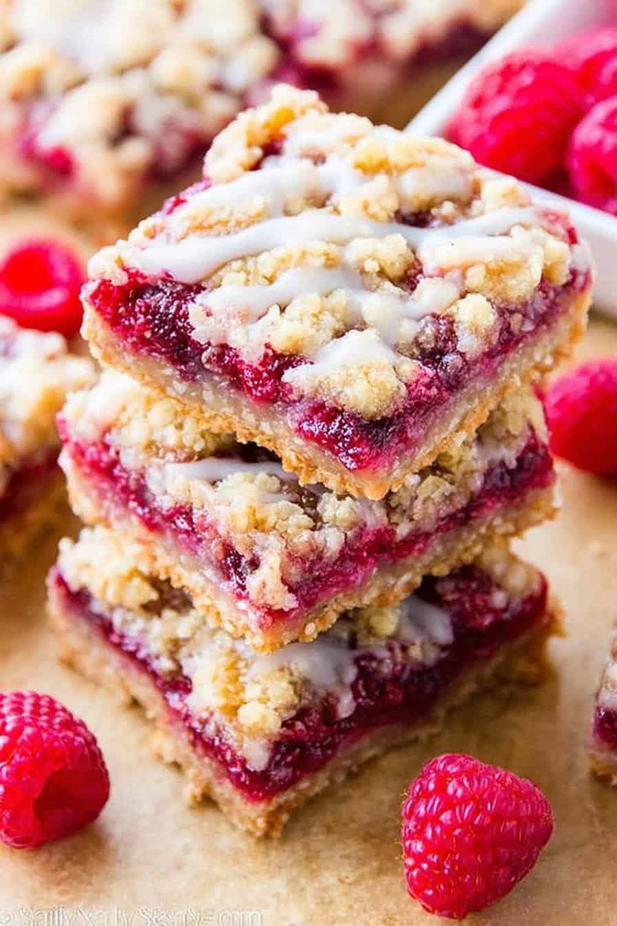 Scrumptious Raspberry Streusel Bars Recipe From Scratch - www ...